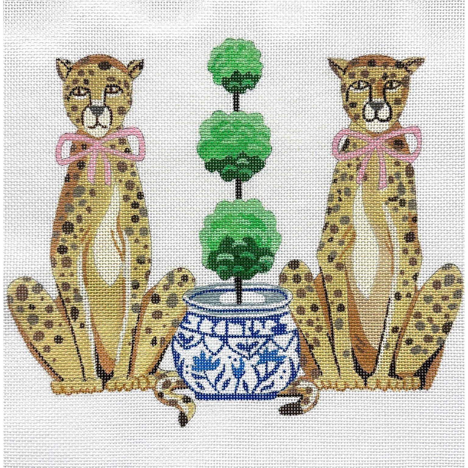 Leopard Twins Canvas – Stitch Society