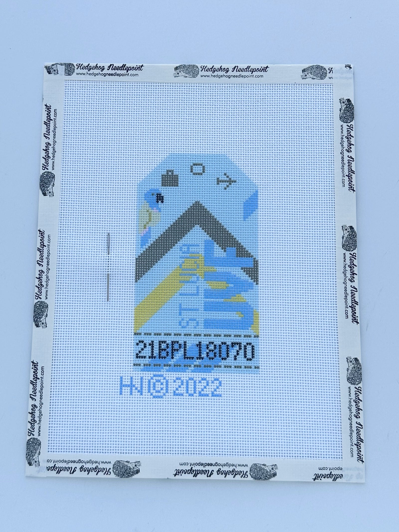 St Lucia Retro Travel Tag Needlepoint Canvas – Stitch Society
