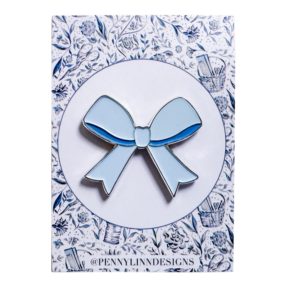 Blue Bow Needleminder – Stitch Society